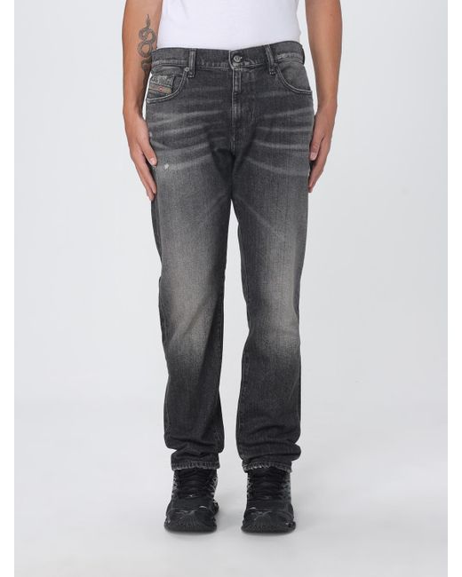 DIESEL Dstrukt Denim Wash Jeans in Grey for Men | Lyst UK