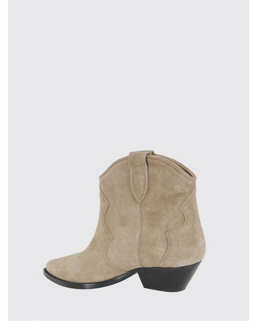 Isabel Marant Flat Ankle Boot in White | Lyst UK