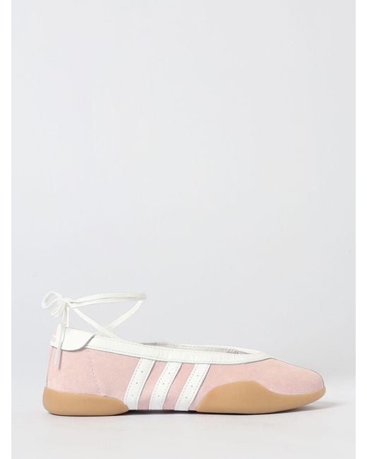 adidas Originals Ballet Flat in Pink | Lyst UK