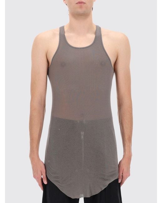 Rick Owens Tank Top in Grey for Men | Lyst UK