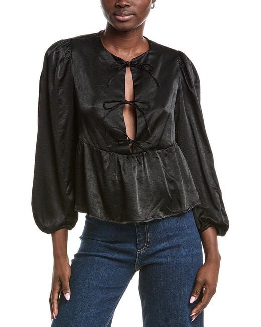 ANNA KAY Kaelyna Blouse in Black | Lyst UK