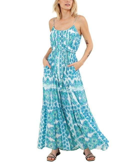 Hale Bob Printed Maxi Dress In Blue Lyst