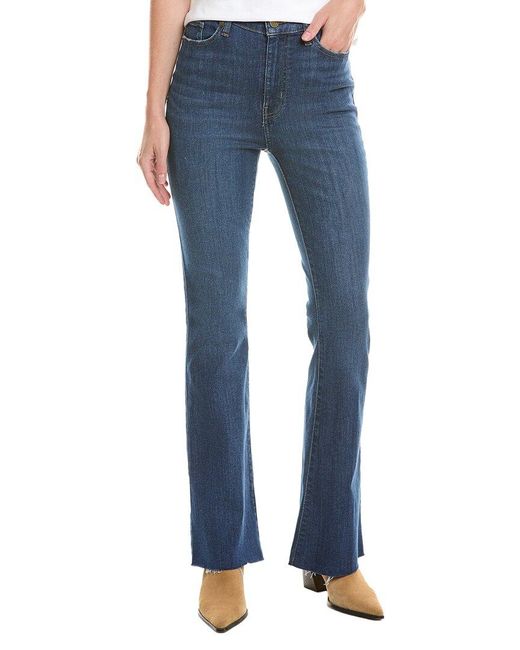 FRAME Le Easy Flare Aspire Raw After Jean in Blue | Lyst UK
