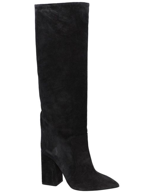 Paris Texas Anja Leather Boot in Black | Lyst