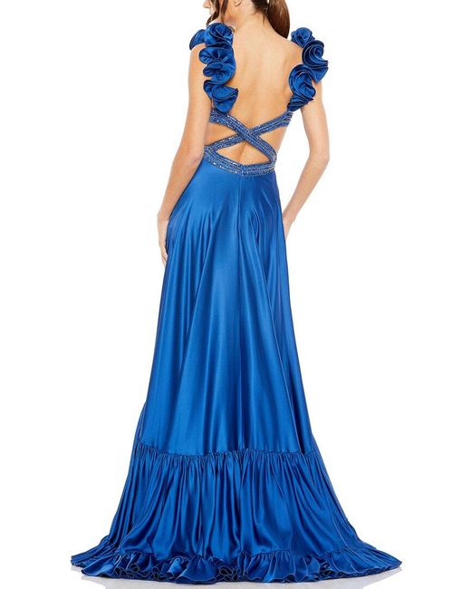 Mac Duggal Gown In Blue Lyst