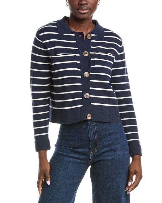 ANNA KAY Valimao Cashmere-Blend Cardigan in Blue | Lyst UK