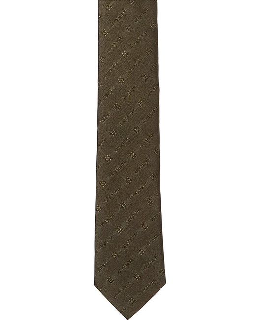 Givenchy Greyish Diagonal Logo Silk Tie in Gray for Men | Lyst