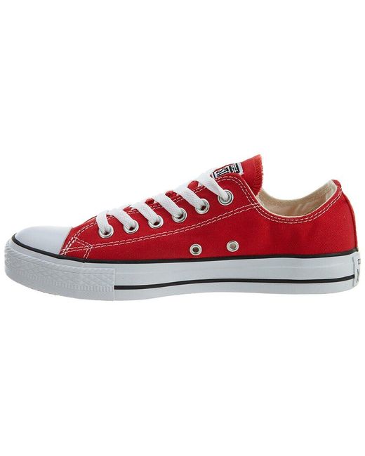 Converse Chuck Taylor All Star Canvas Sneaker in Red | Lyst