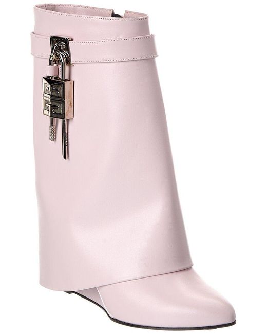 Pink Givenchy Shark Boots