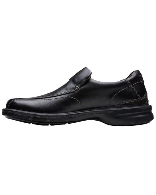 Clarks Gessler Step Leather Loafer in Black for Men | Lyst UK