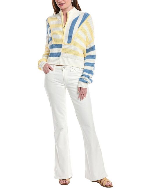 STAUD X Wrangler The Bikini Jean in White | Lyst