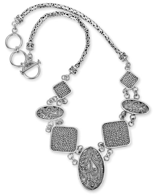 Samuel B. Jewelry Filigree Necklace in Metallic | Lyst