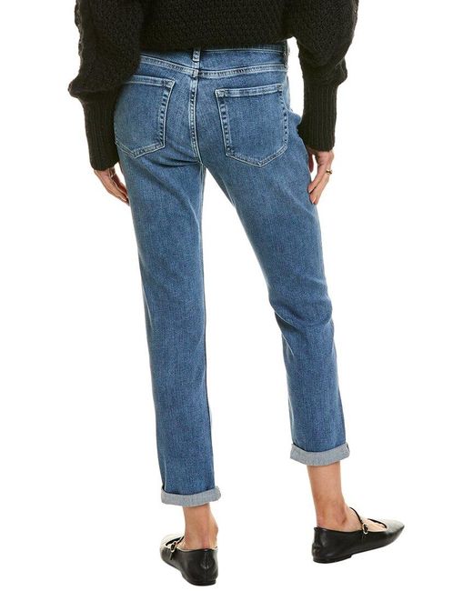 FRAME Le Garcon Skinny Jean in Blue | Lyst