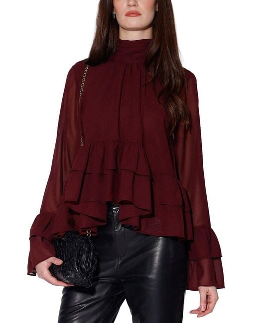 Walter Baker Mona Top in Red | Lyst UK