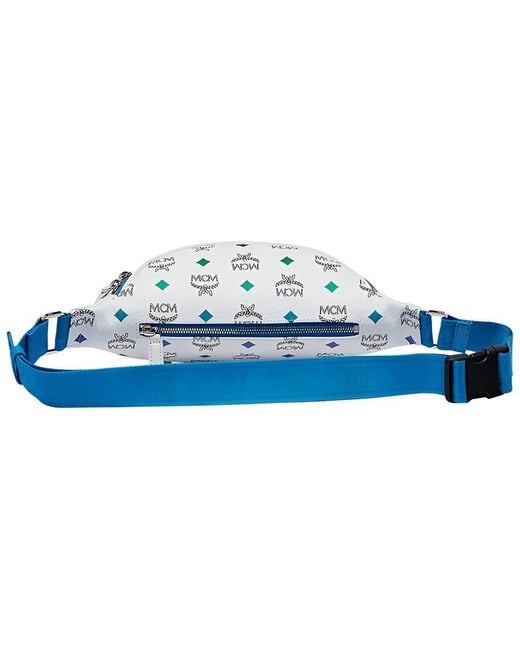 MCM Skyoptic Canvas Belt in White | Lyst UK