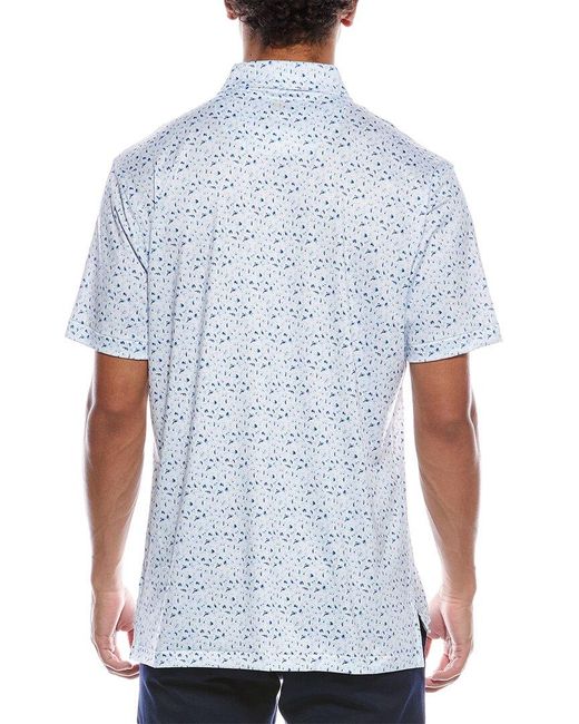 Peter Millar Straight Shooter Performance Jersey Polo Shirt in Blue for ...