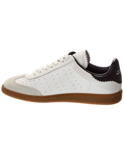 Isabel Marant Bryce Leather Sneaker in White | Lyst