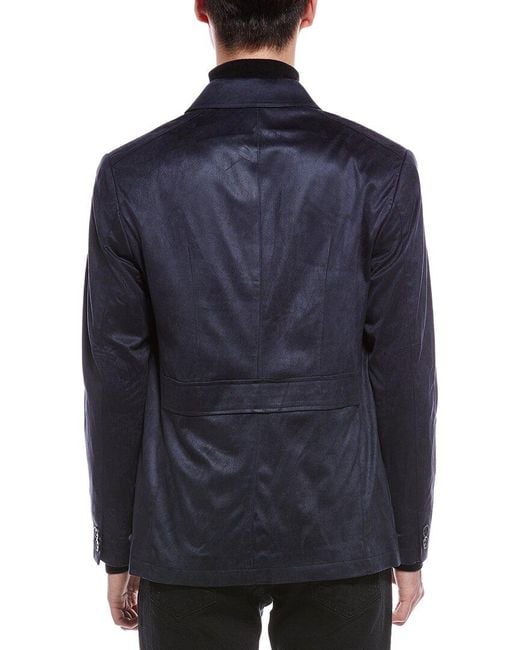 Paisley & Gray New City Button Jacket in Blue for Men | Lyst UK