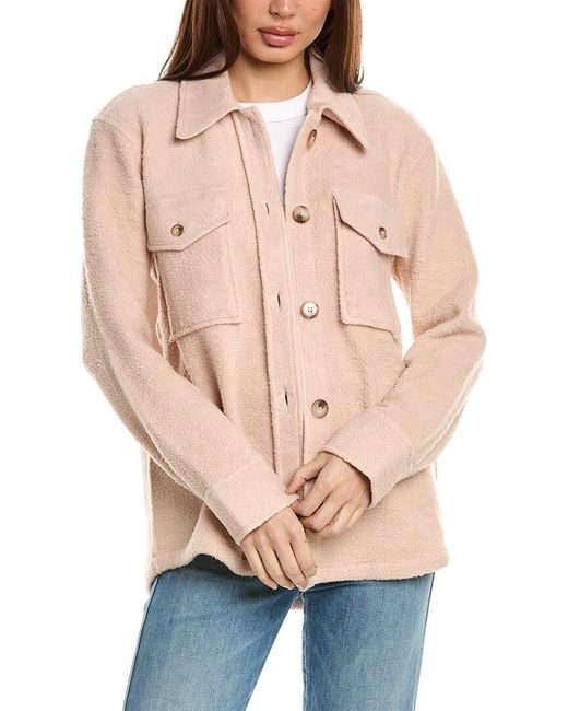 Faherty Holden Fleece Jacket in Natural | Lyst