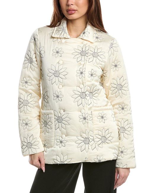 FLORA BEA NYC Janeen Coat in Natural | Lyst