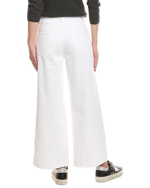 Mother The Ditcher Ankle Picket Fence Jean in White | Lyst UK