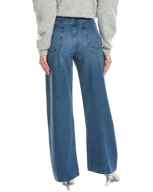 Rag & Bone Logan Rubin Wide Leg Jean in Blue | Lyst