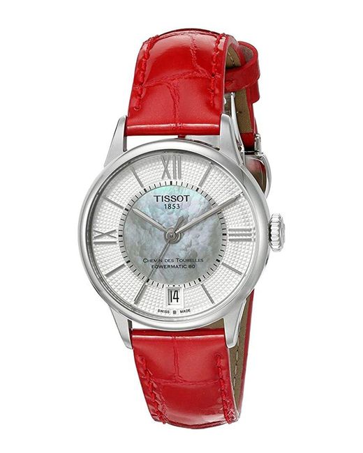 Tissot Watch in Red | Lyst