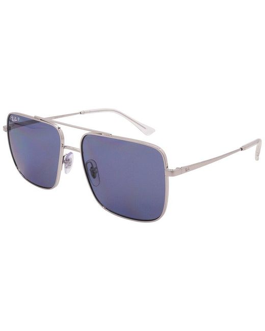 Ray-Ban Rb3758 56Mm Sunglasses in Blue for Men | Lyst UK