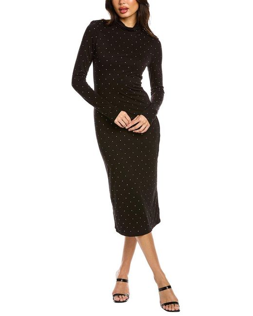 Ramy Brook Silk Della Midi Dress in Black | Lyst Ramy Brook Silk Della Midi Dress in Black | Lyst