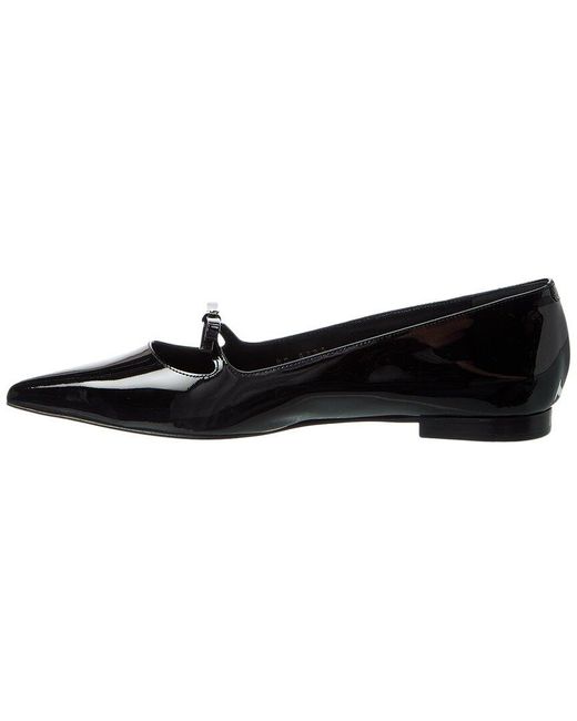 Celine Suzy Patent Ballerina Flat in Black | Lyst