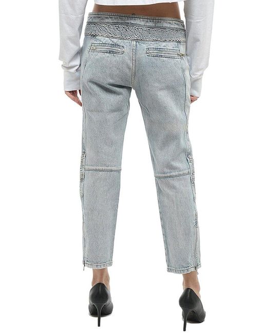 Isabel Marant High-Rise Loma Biker Fit Jean in Blue | Lyst