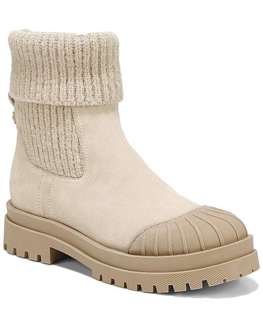 Sam Edelman Steele Leather Boot in Natural | Lyst UK