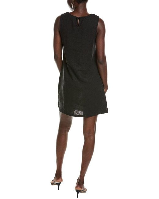 WeWoreWhat A-line Muscle Linen-blend Mini Dress in Black | Lyst