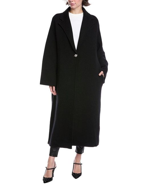 Rag & Bone Bridget Wool-Blend Coatigan in Black | Lyst UK