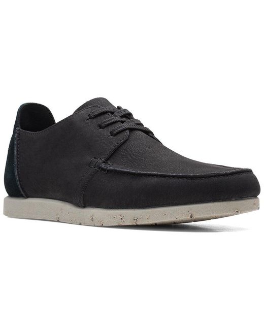 Clarks Shacrelite Low Leather Oxford in Black for Men | Lyst