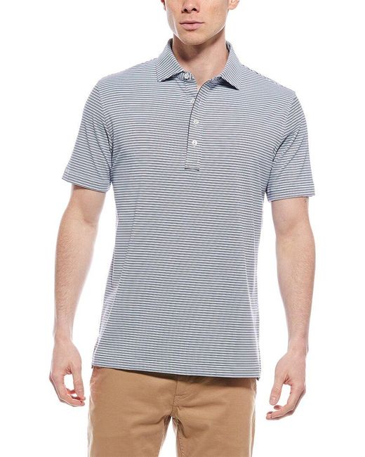 Peter Millar Alto Performance Jersey Polo Shirt in Blue for Men | Lyst