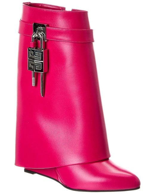Pink Givenchy Shark Boots