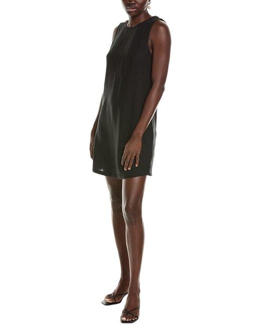 WeWoreWhat A-line Muscle Linen-blend Mini Dress in Black | Lyst
