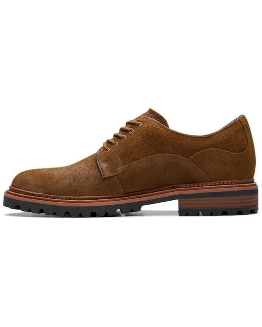 Clarks Clarkridge Low Suede Oxford in Brown for Men | Lyst Canada