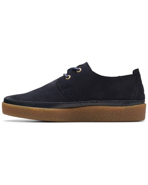 Clarks Clarkwood Low Suede Shoe in Blue for Men | Lyst