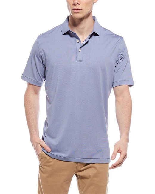 Peter Millar Andover Performance Jersey Polo Shirt in Blue for Men | Lyst