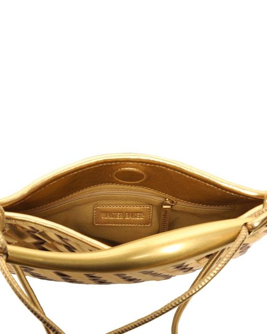 Walter Baker Hazel Mini Woven Leather Hobo in Metallic | Lyst