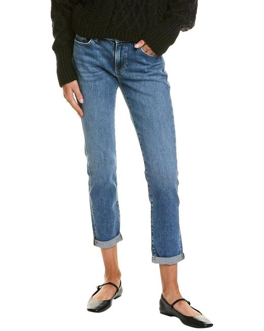FRAME Le Garcon Skinny Jean in Blue | Lyst