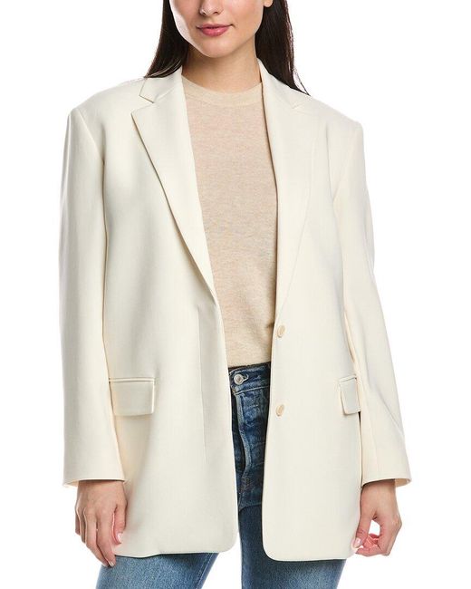 Theory Relax Blazer in Natural | Lyst
