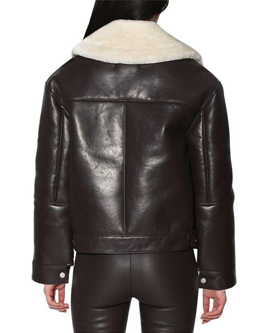 Walter Baker Mariah Leather Jacket in Black | Lyst