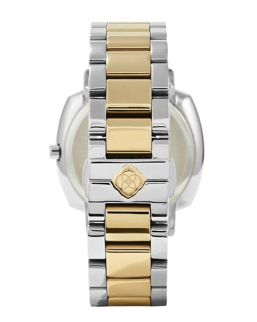 Kendra Scott Dira 38mm Diamond Watch in Metallic | Lyst