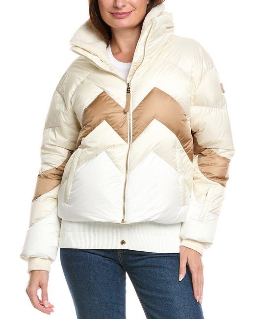 Bogner Vanja Down Jacket in White | Lyst UK