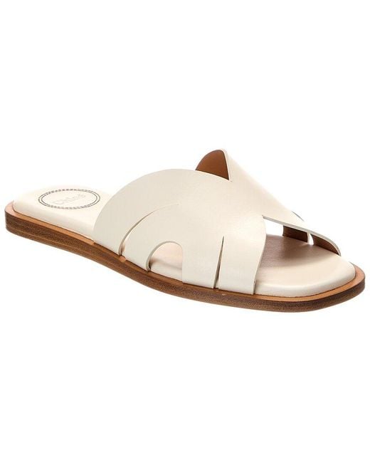Chloé Lucille Leather Sandal in White | Lyst UK