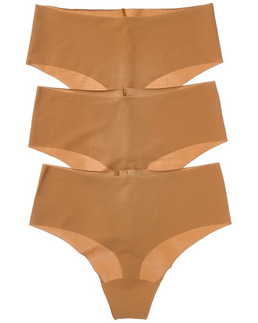 Commando 3Pk Mid-Rise Thong in Brown | Lyst UK