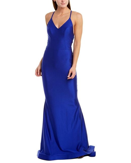 Issue New York Gown in Blue | Lyst UK